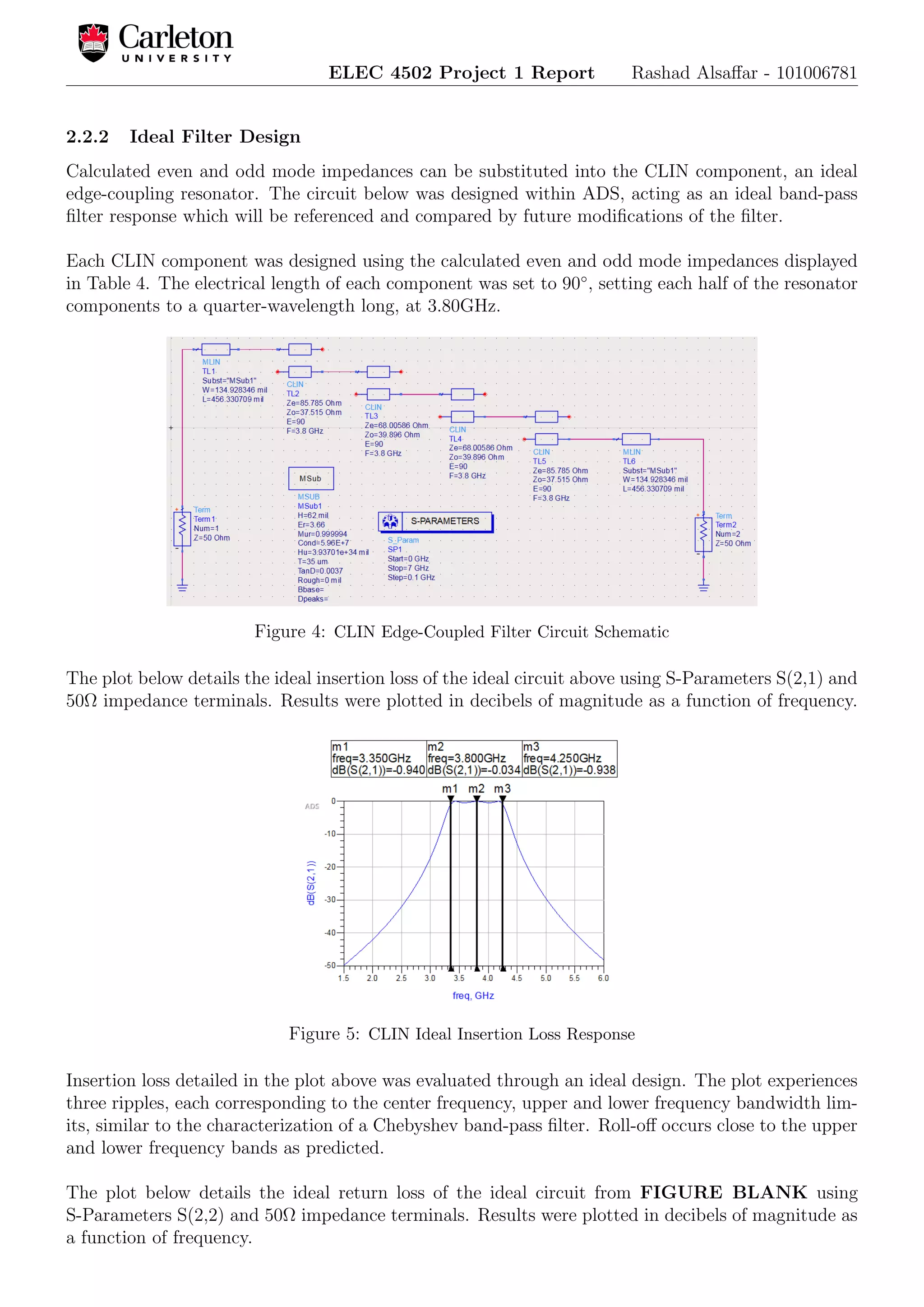 Edge-Coupled Bandpass Microstrip Filter Design | PDF