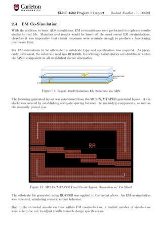 Edge-Coupled Bandpass Microstrip Filter Design | PDF