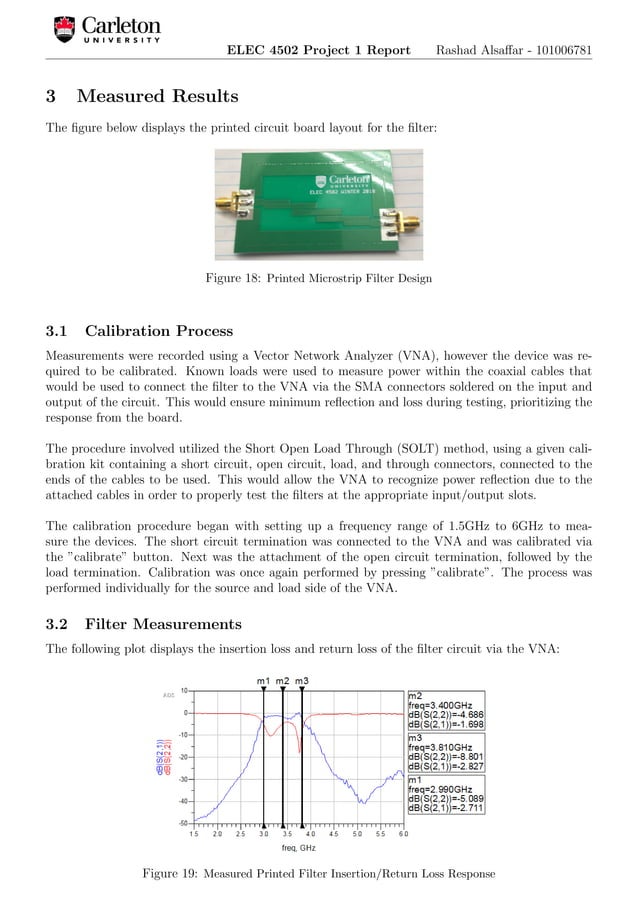 Edge-Coupled Bandpass Microstrip Filter Design | PDF