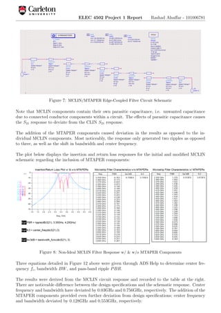 Edge-Coupled Bandpass Microstrip Filter Design | PDF