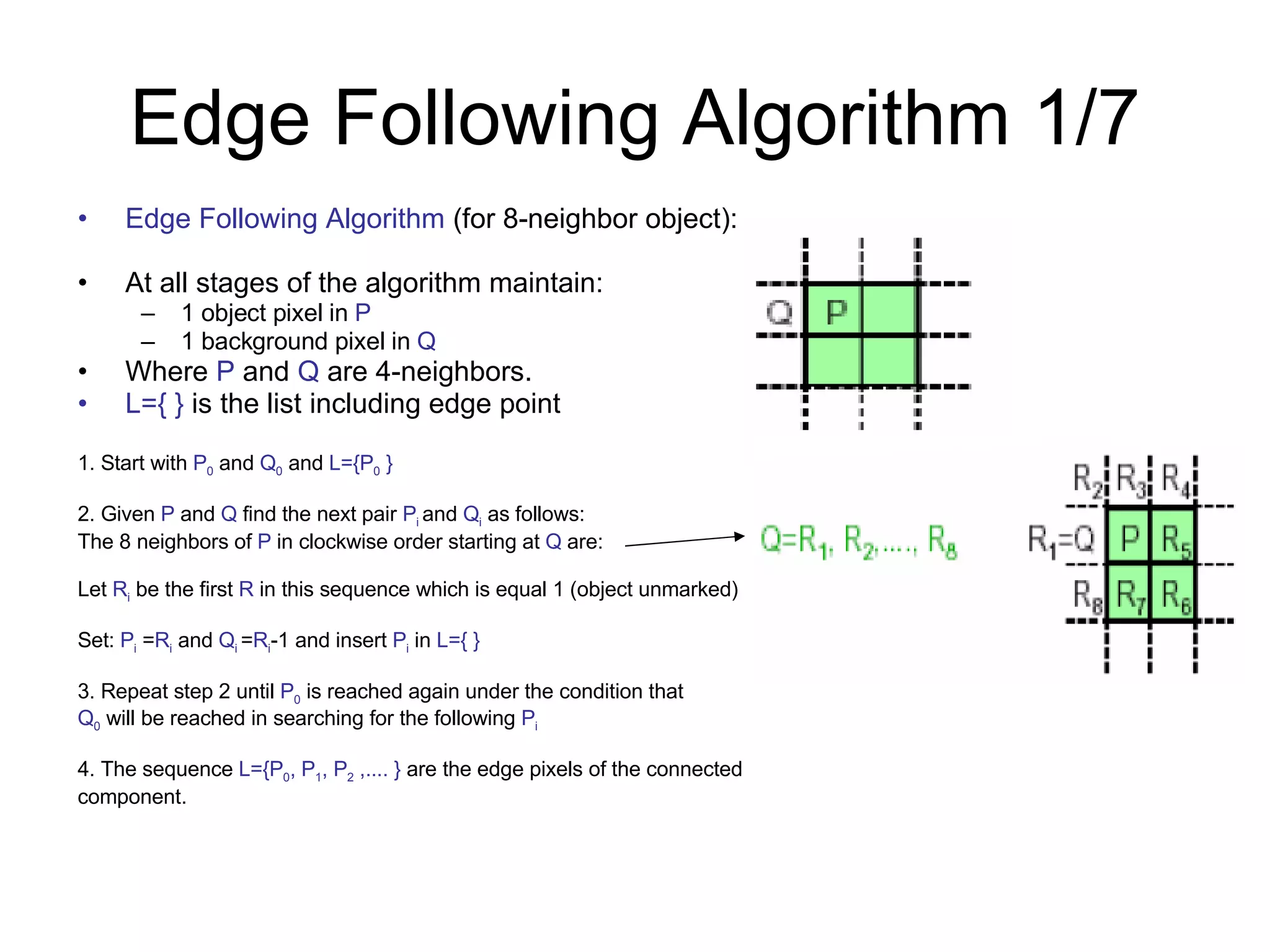 Edge Following Algorithm Chiara Galdi | PPT