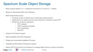 Spectrum Scale Unified File and Object with WAN Caching | PPT