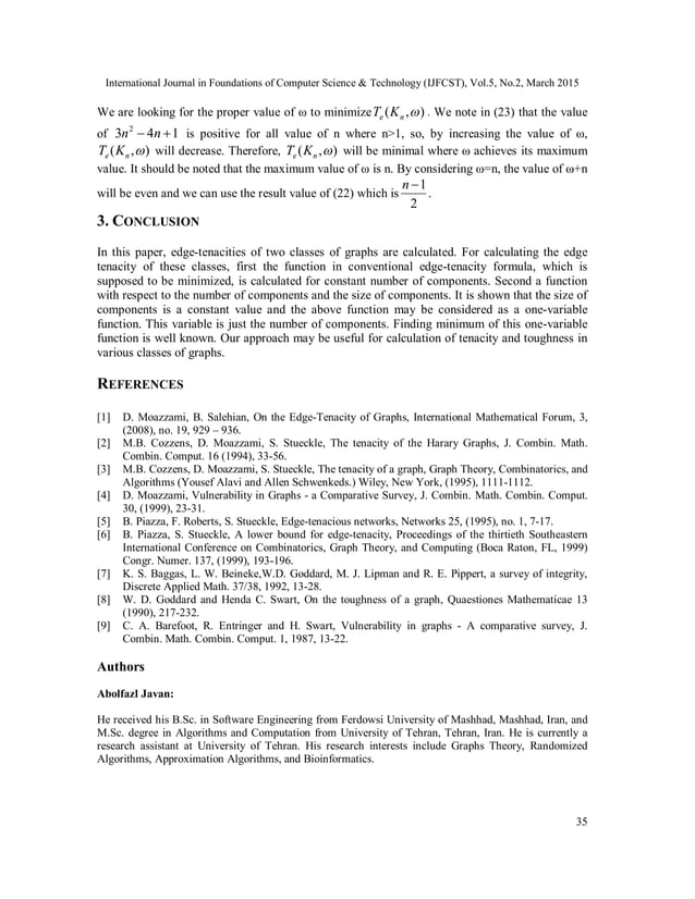 Edge tenacity in cycles and complete | PDF | Physics | Science