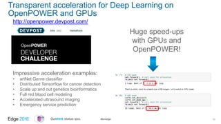 Enabling Cognitive Workloads on the Cloud: GPUs with Mesos, Docker and Marathon on POWER | PPT