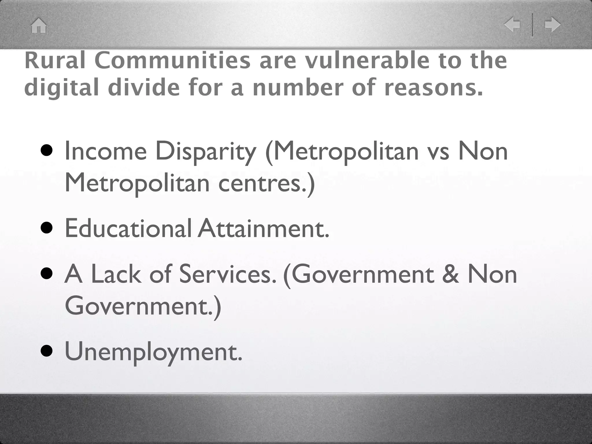 Edge 901 assignment 2. the digital divide | KEY