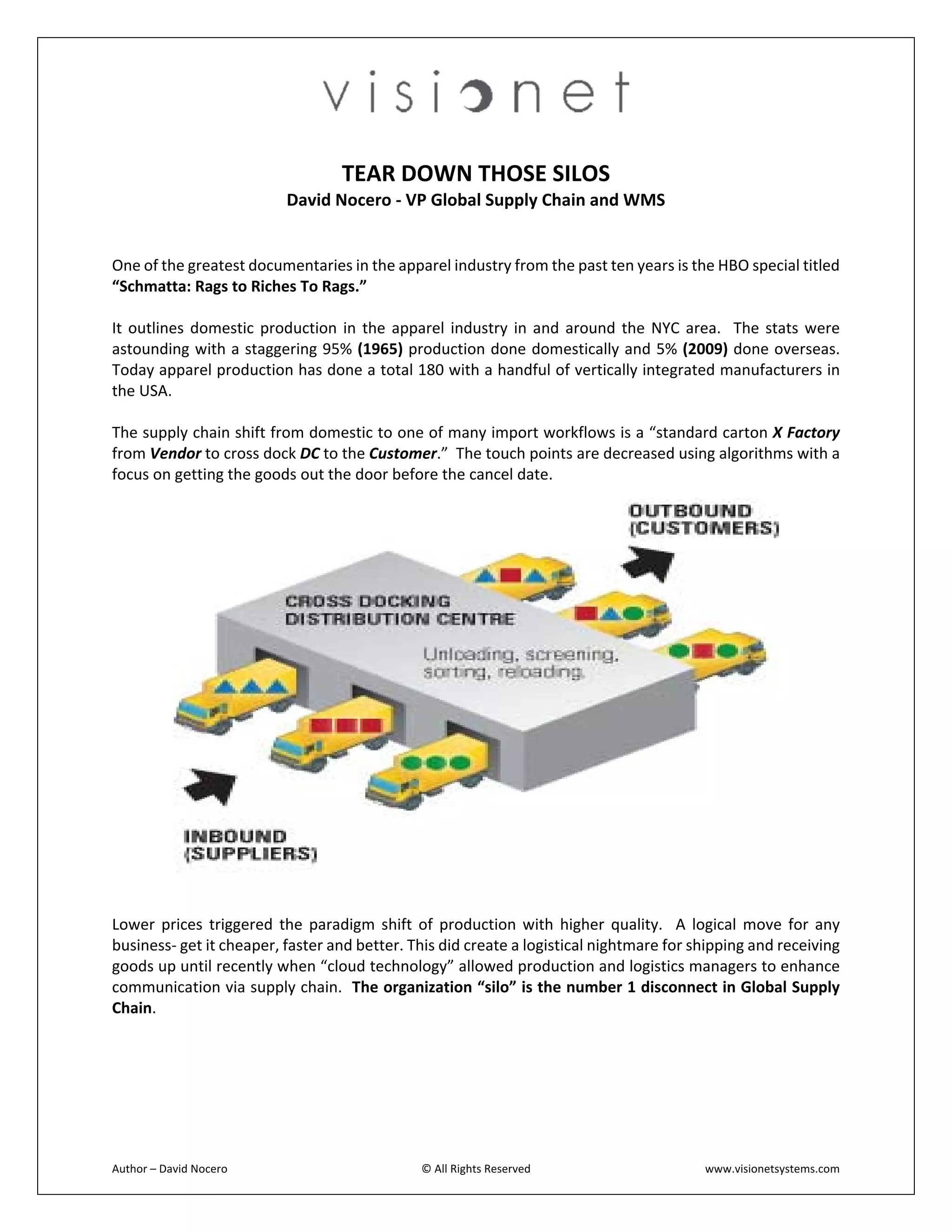 EDGE AX Cloud solution for the apparel - TEAR DOWN THOSE SILOS | PDF