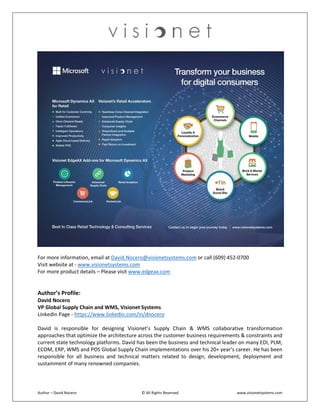 EDGE AX Cloud solution for the apparel - TEAR DOWN THOSE SILOS | PDF