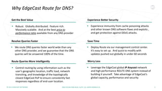 DNS: EdgeCast Route - Technical DNS Service Overview | PPTX | Web ...
