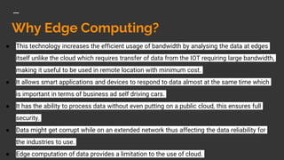 Edge computing | PPTX | Cloud Computing | Internet