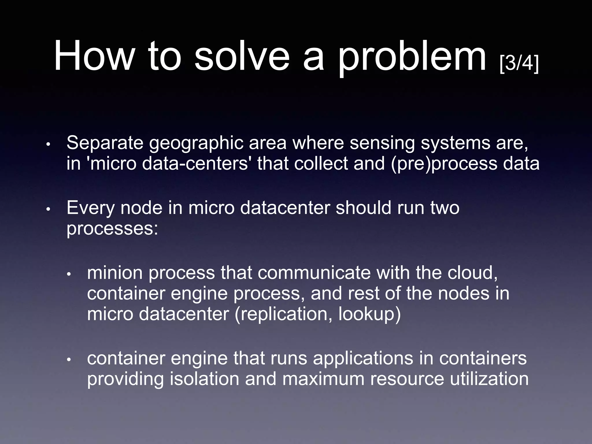 Edge computing system for large scale distributed sensing systems | PPTX | Cloud Computing ...