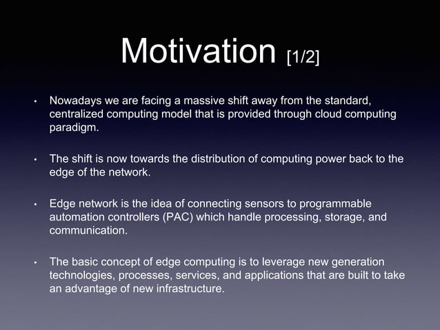 Edge computing system for large scale distributed sensing systems | PPTX | Cloud Computing ...