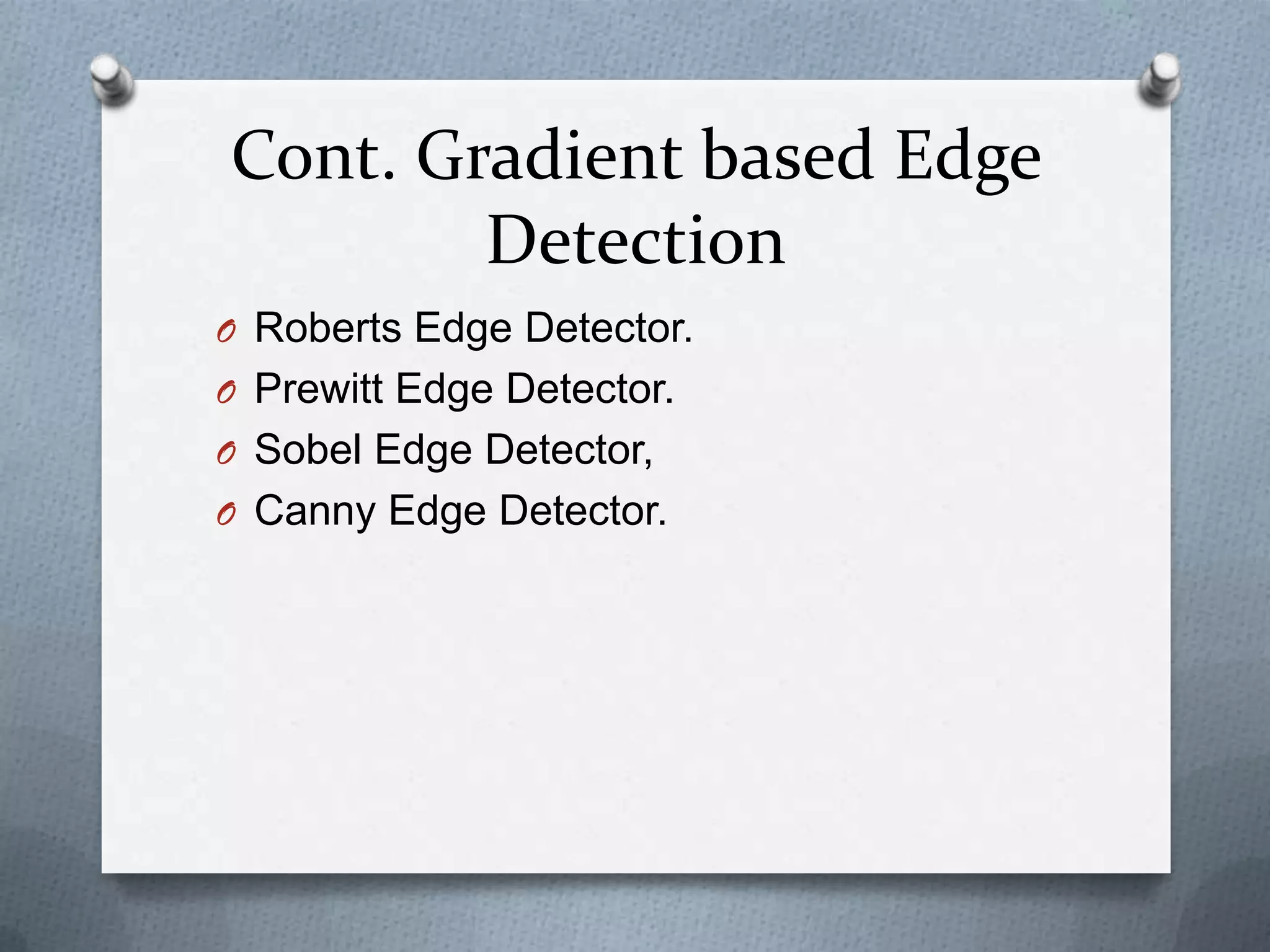 Edge detection | PPTX