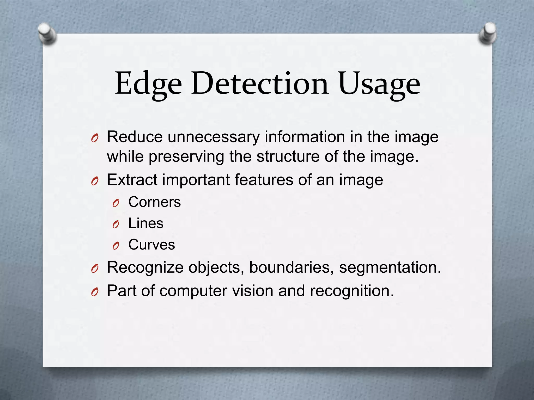 Edge detection | PPTX