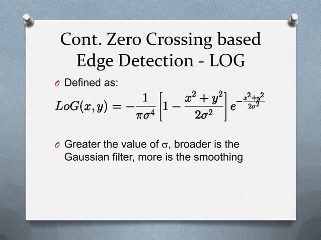 Edge detection | PPTX | Artificial Intelligence | Technology & Computing