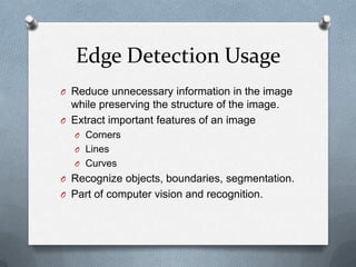 Edge detection | PPTX
