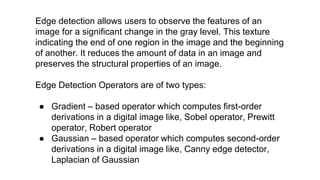 Edge detection.pptx | Computing | Technology & Computing