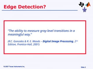 Edge Detection.ppt Image processing chapter of the Computer Vision | PPT