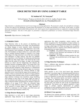 Edge detection by using lookup table | PDF