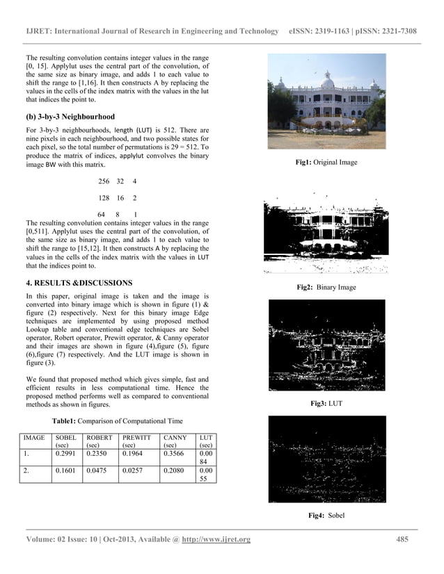Edge detection by using lookup table | PDF