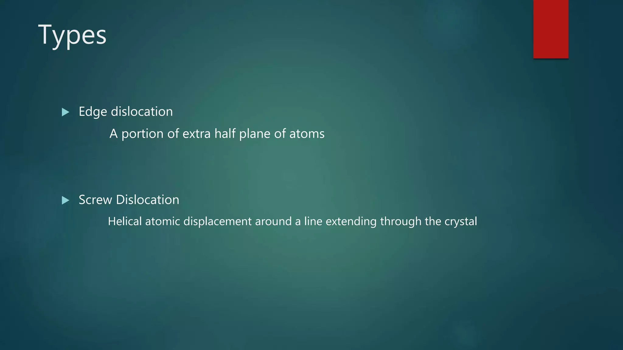 Edge dislocation | PPTX
