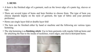 EDGE FINISHES POWER POINT. pptx clothing | PPTX