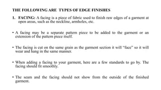 EDGE FINISHES POWER POINT. pptx clothing | PPTX