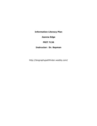 Information Literacy Plan | DOC
