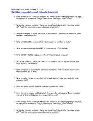 Information Literacy Plan | DOC