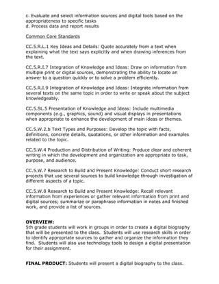 Information Literacy Plan | DOC