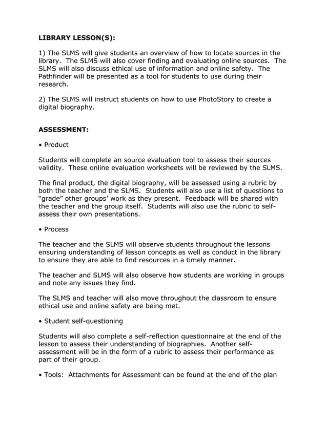 Information Literacy Plan | DOC