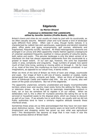 Edgelands remaking-the-landscape | PDF