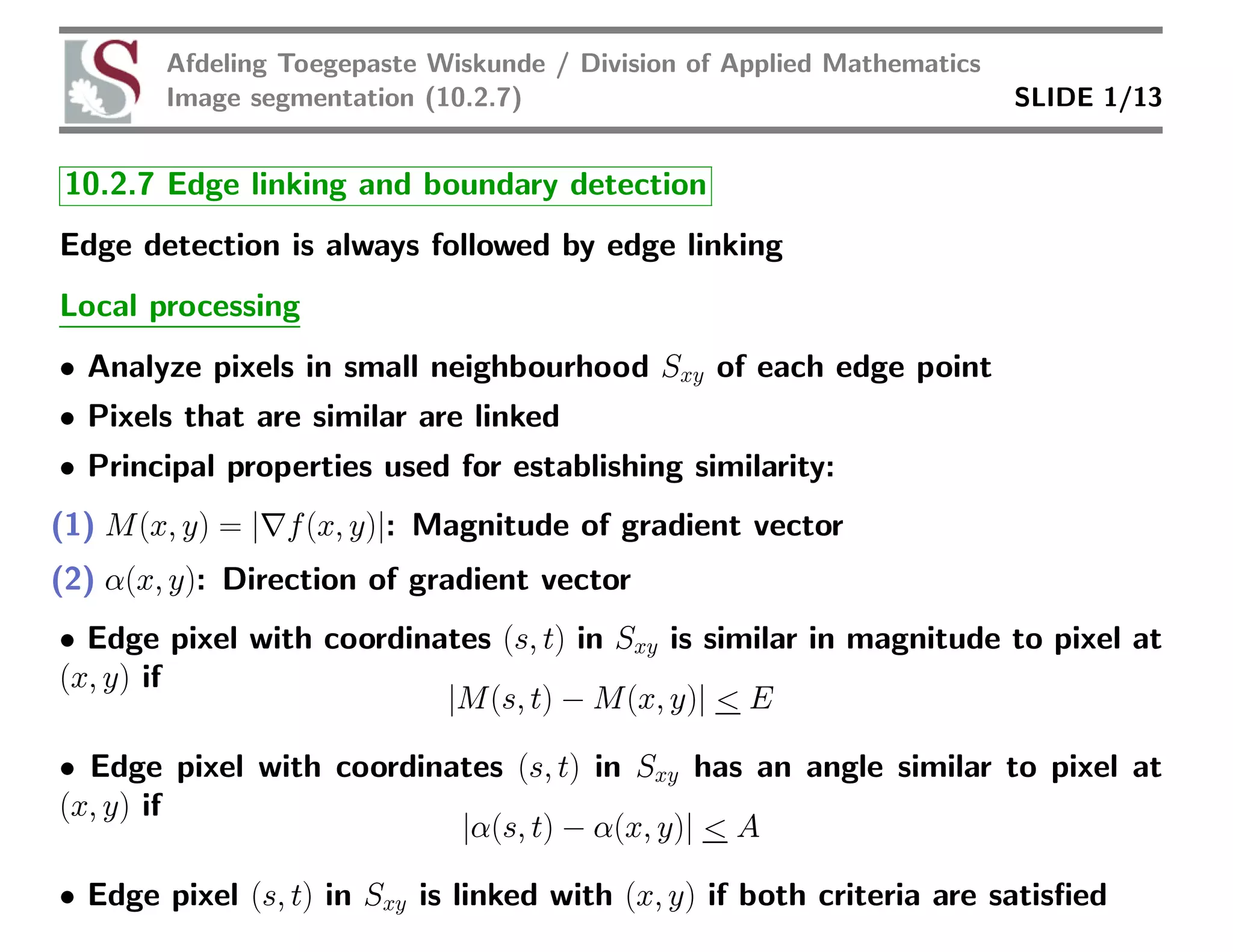 Edge linking hough transform | PDF