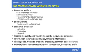 Edge Economics Revision Webinar: Market Failure and Government ...