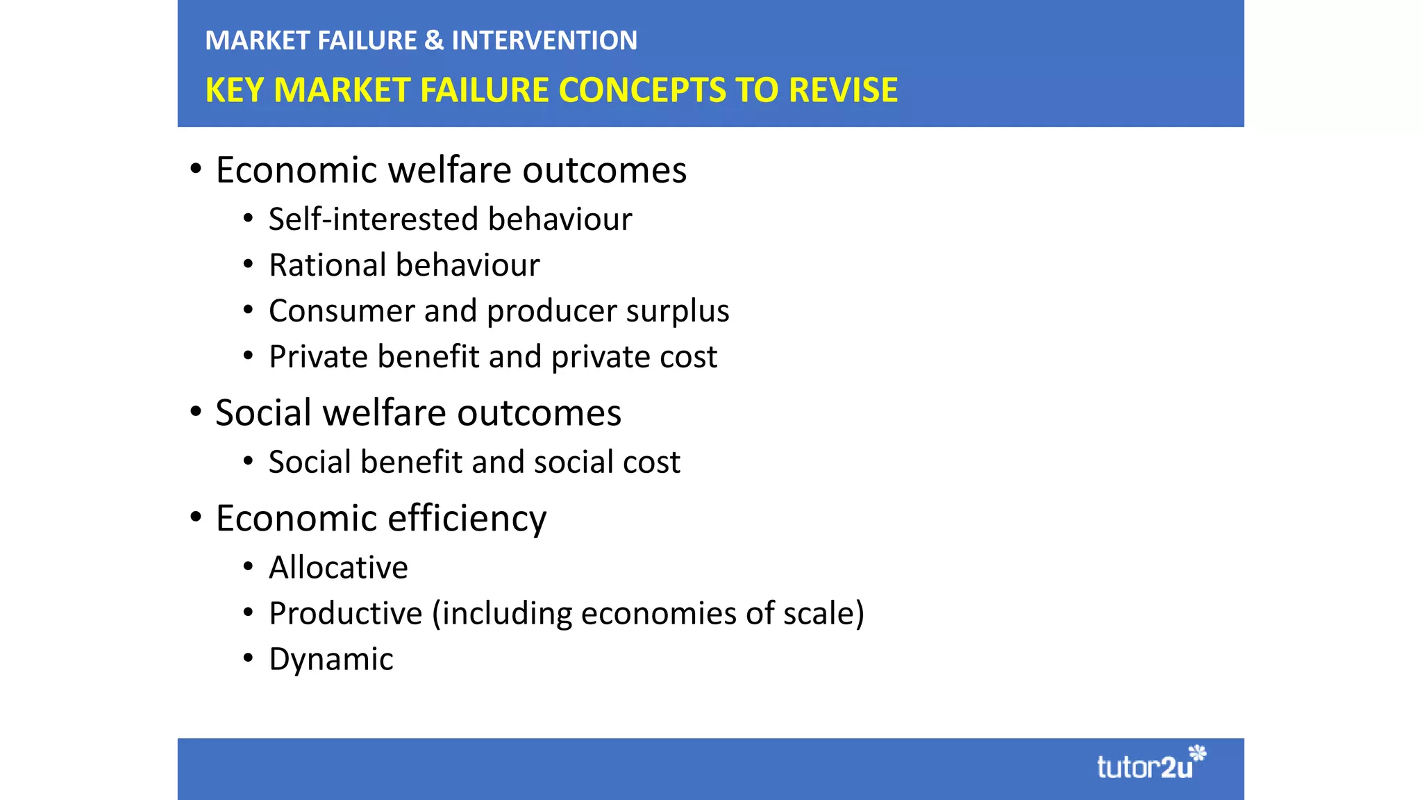 Market failure and government intervention | PPTX
