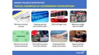 Market failure and government intervention | PPTX