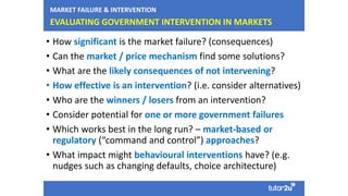 Market failure and government intervention | PPTX