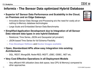 IoT Analytics from Edge to Cloud - using IBM Informix | PPTX | Databases | Computer Software and ...