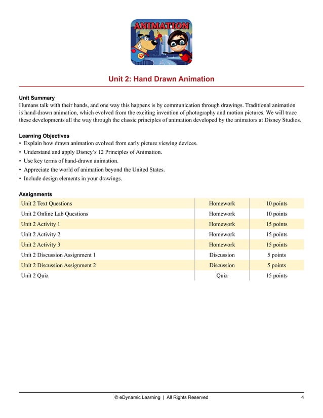 Edgenuity syllabus-animation | PDF