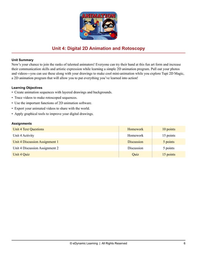 Edgenuity syllabus-animation | PDF