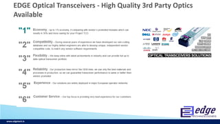 Edge optical transceivers | PDF