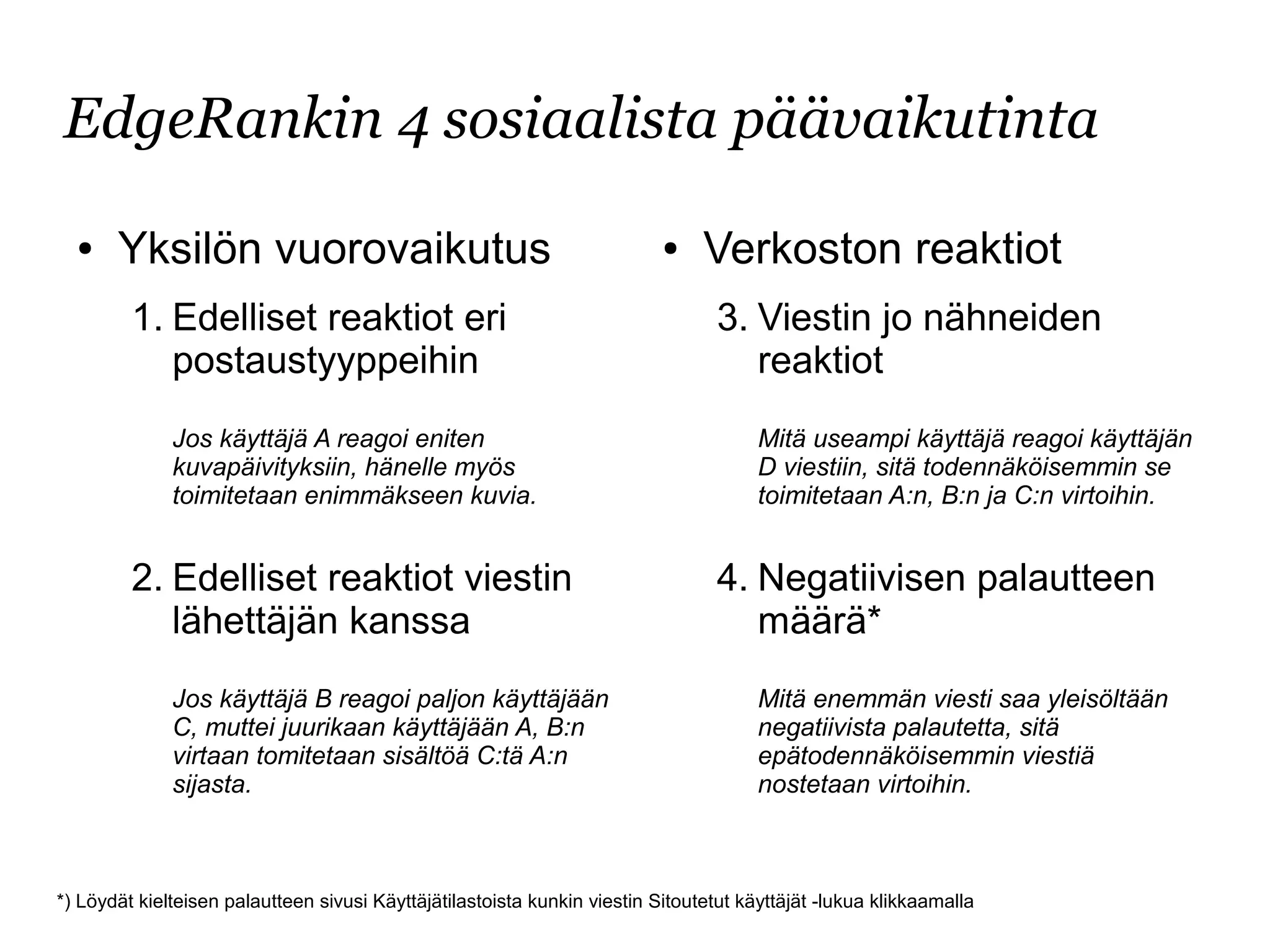 Mikä on Facebook EdgeRank? | PPT