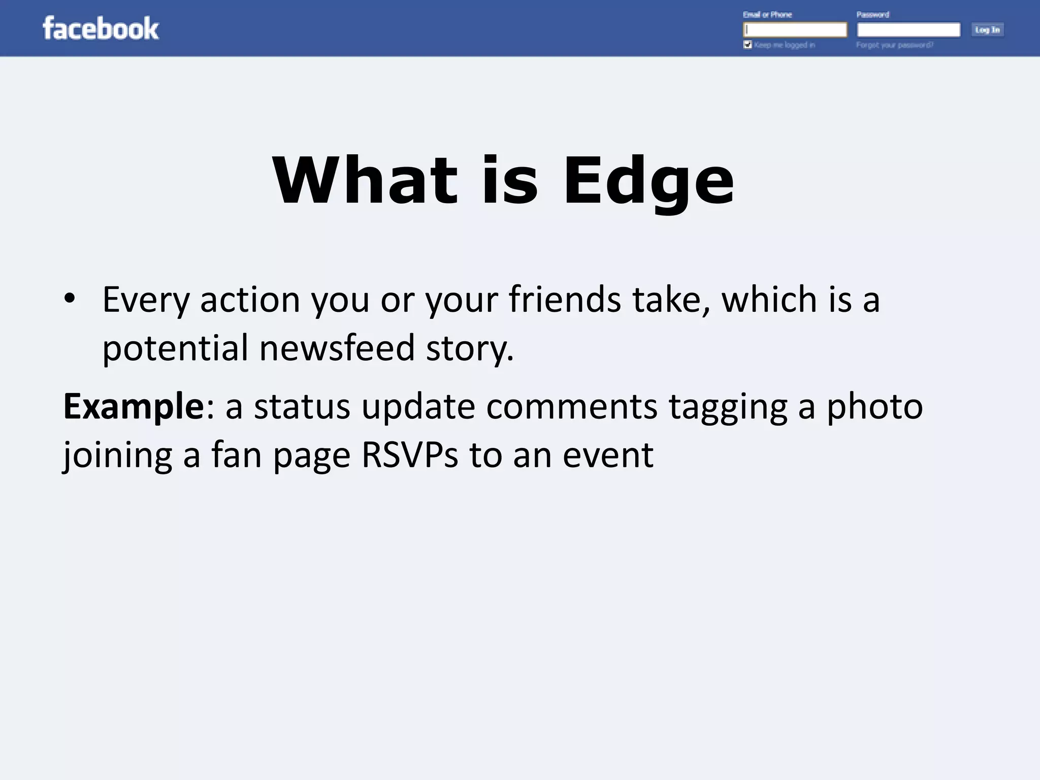 Edge rank algorithm | PPTX