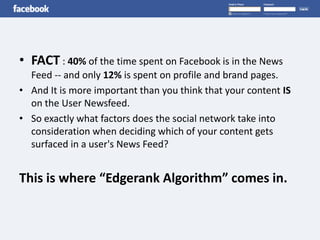 Edge rank algorithm | PPTX