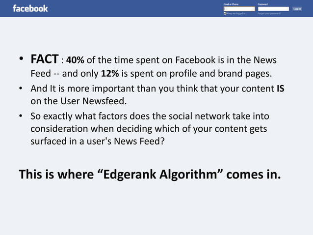 Edge rank algorithm | PPTX
