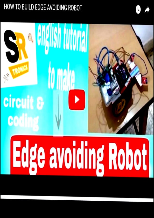 Edge avoiding arduino robot | PDF