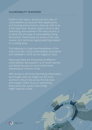 Edgescan vulnerability stats report 2020 | PDF