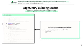 EdgeSimPy Workshop and Handson: Python-Based Edge Computing Simulations ...