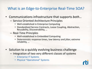 Edge-to-Enterprise Real-Time SOA | PPTX