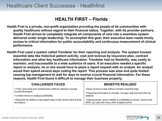 Edgewater Technology Healthcare 2009 | PPT