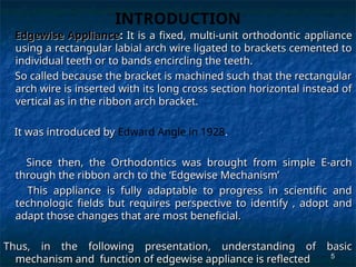 EDGEWISE APPLIANCES comprehensive treatment plan.ppt